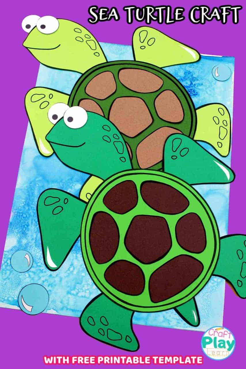 15 Super Cute Sea Turtle Crafts for Kids They Will Love