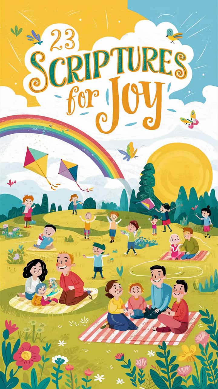 23 Scriptures for Joy: Finding Happiness and Upliftment in God's Word