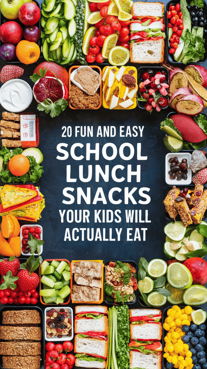 20 Fun and Easy School Lunch Snacks Your Kids Will Actually Eat
