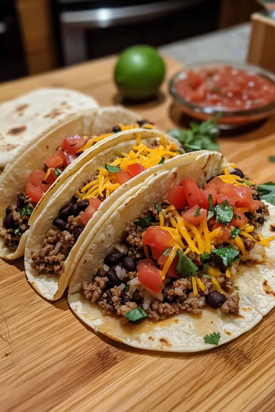 These Tex-Mex Ground Beef and Rice Tacos Are a Family Dinner Game Changer!