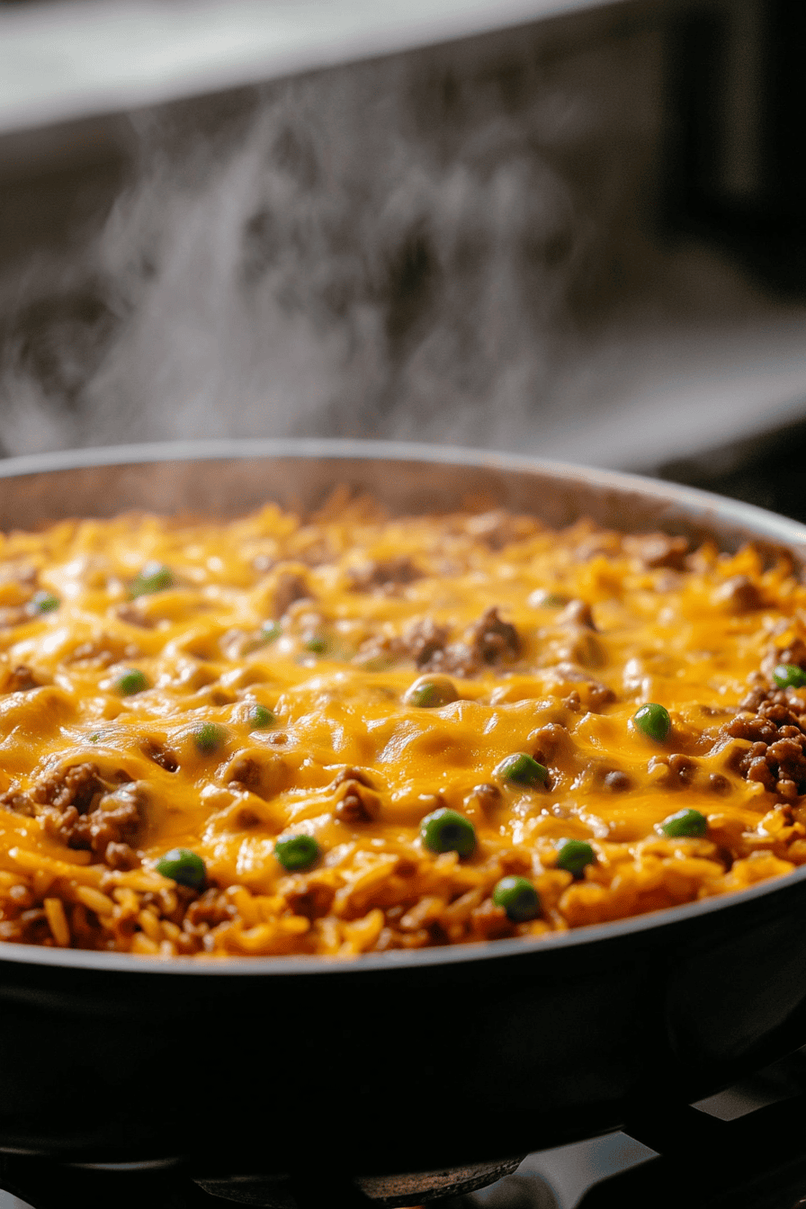 The Easiest One-Pot Cheesy Ground Beef and Rice Casserole You'll Ever Make