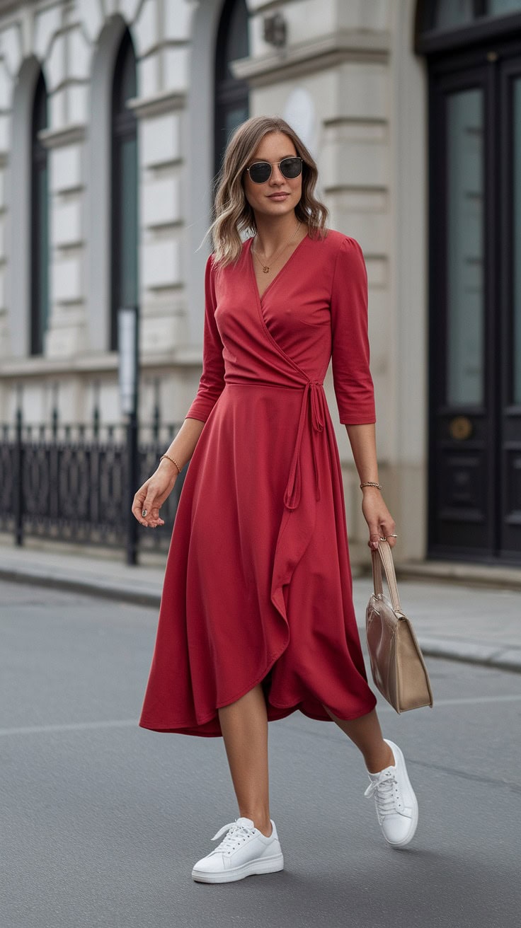 12 Casual Red Dress Outfit Ideas for Everyday Wear: Effortless Style ...