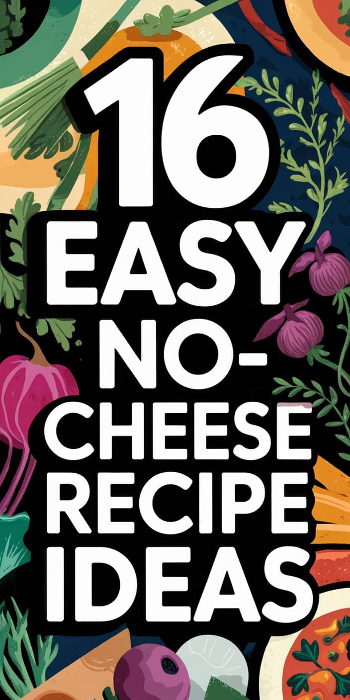 16 Easy Recipes No Cheese Needed: Delicious Dishes for Everyone