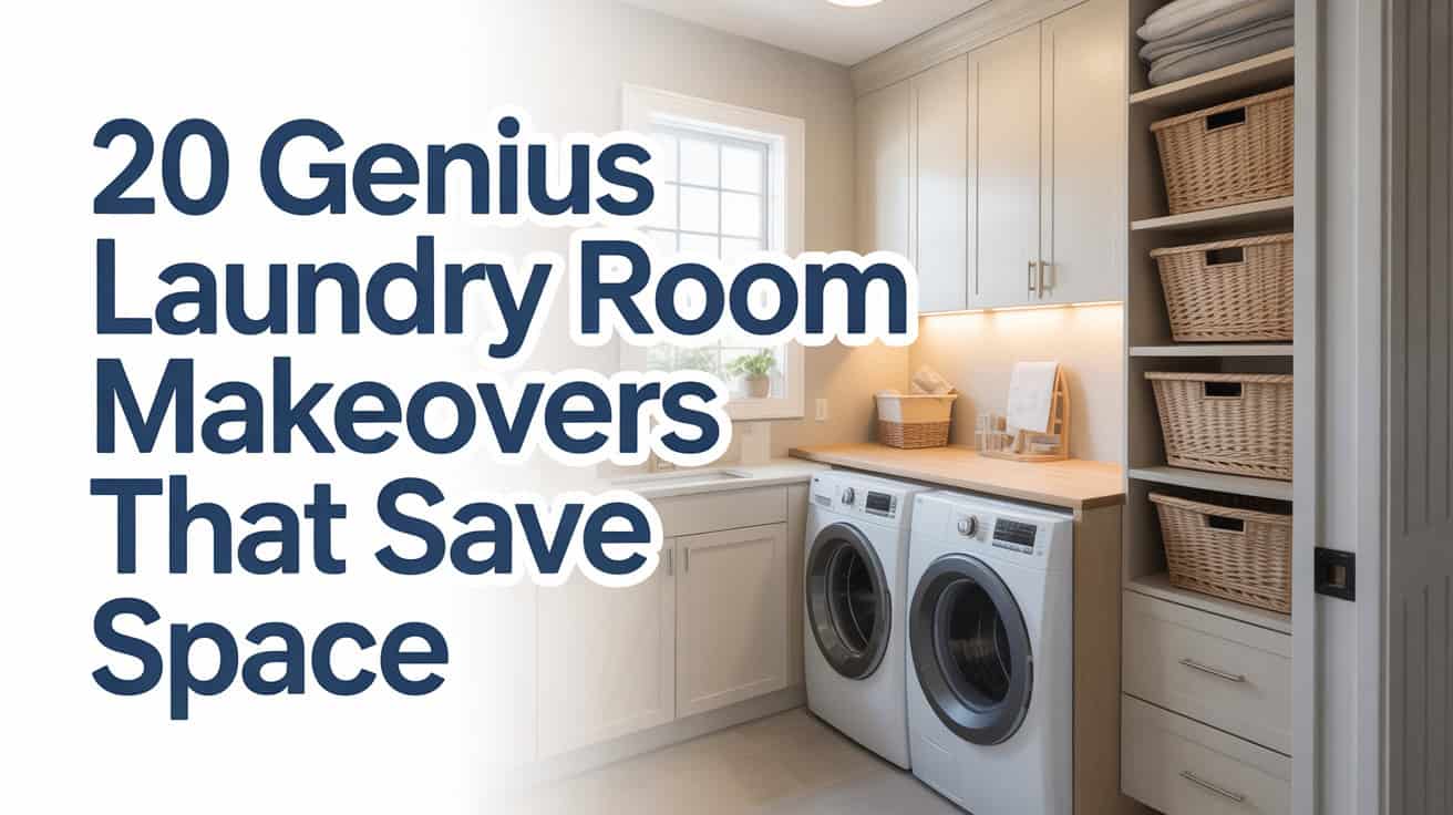 20 Genius Laundry Room Makeovers That Save Space