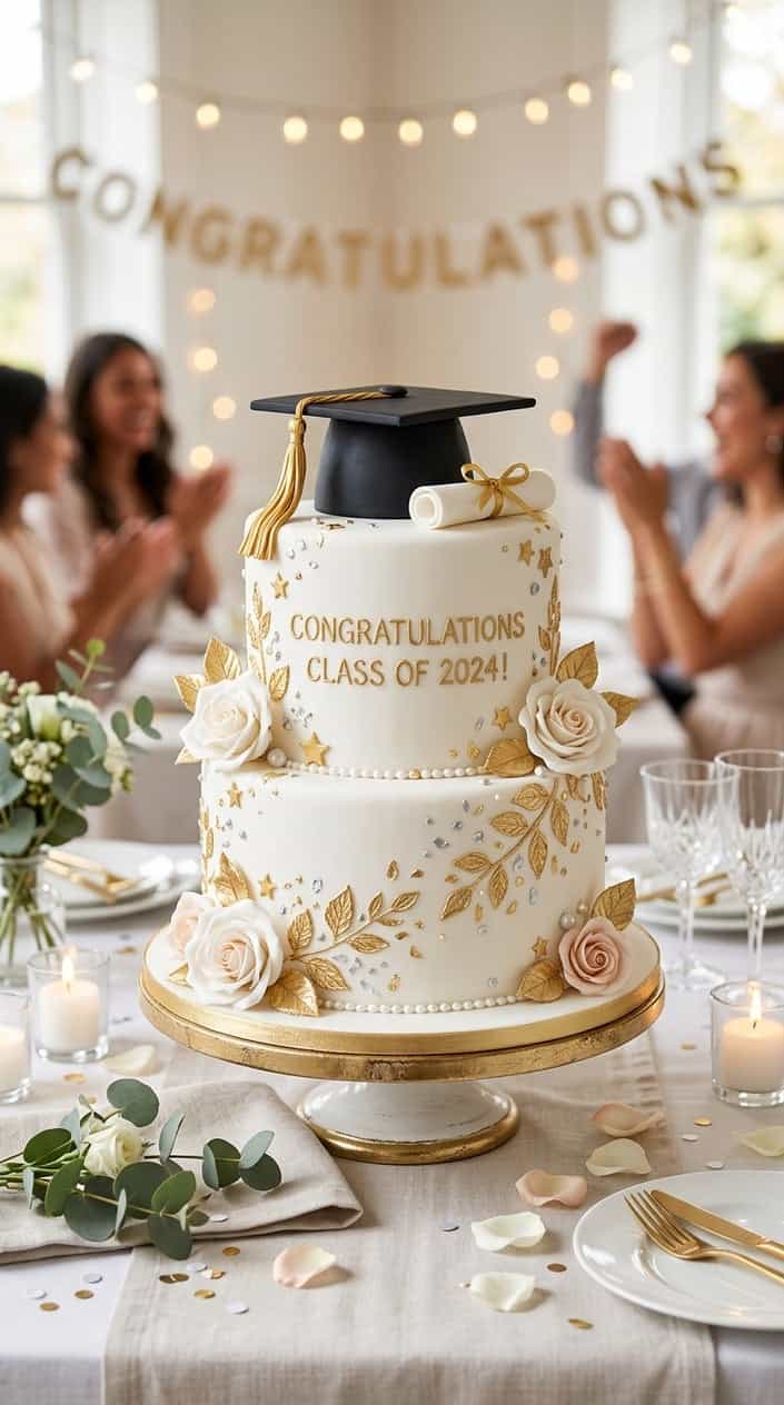 18 Graduation Cake Ideas That Skip the School Mascot and Still Feel ...